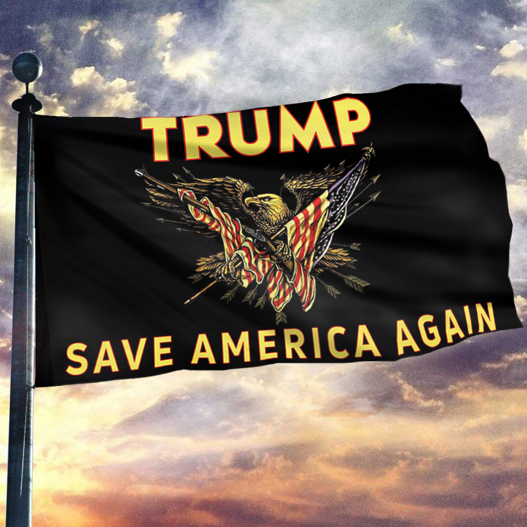 Trump Save America Again Eagle Flag – Respect My Look