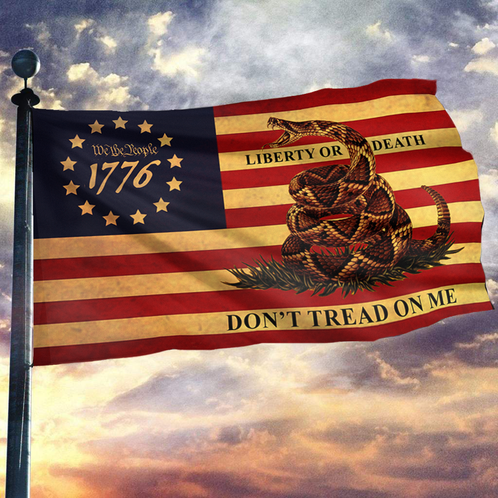 Liberty Or Death - DTOM Flag – Respect My Look